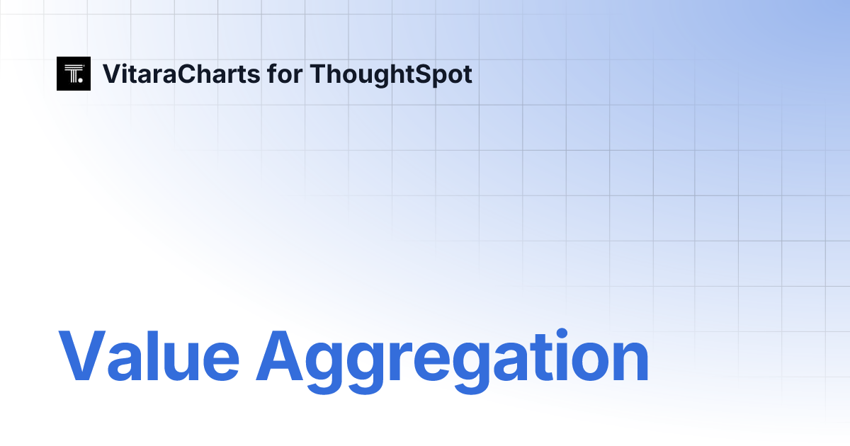 Value Aggregation | VitaraCharts for ThoughtSpot