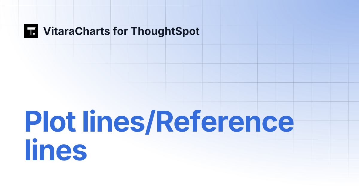 Plot lines/Reference lines | VitaraCharts for ThoughtSpot