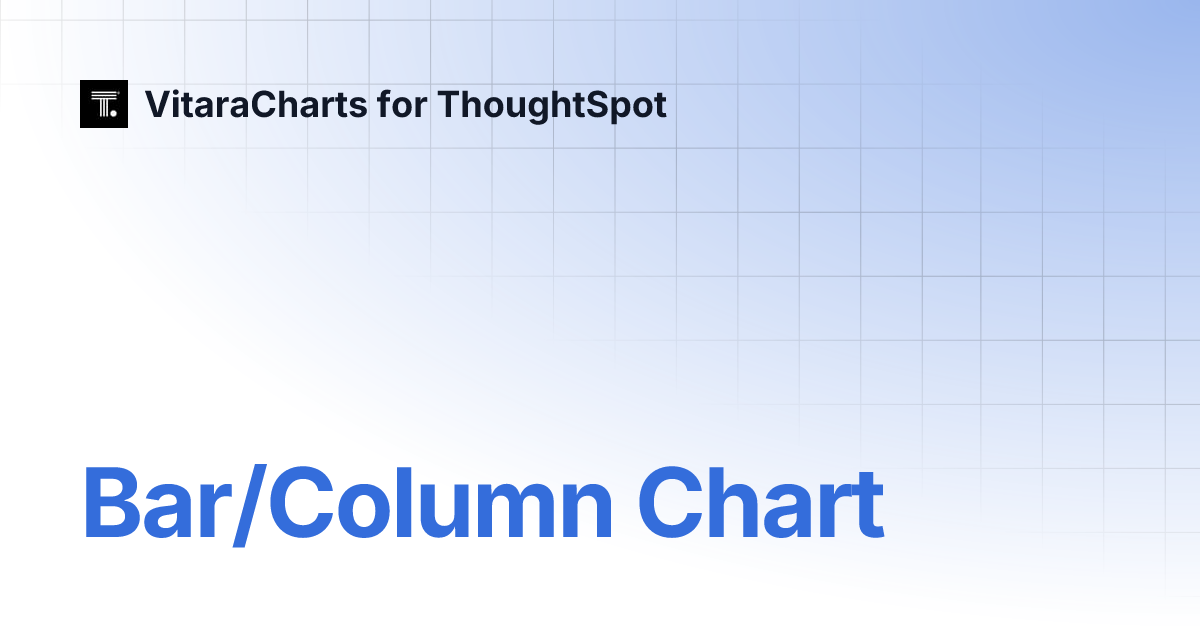 Bar/Column Chart | VitaraCharts for ThoughtSpot