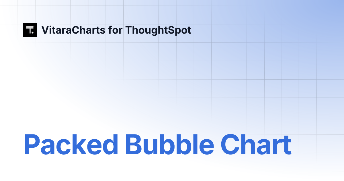 Packed Bubble Chart | VitaraCharts for ThoughtSpot